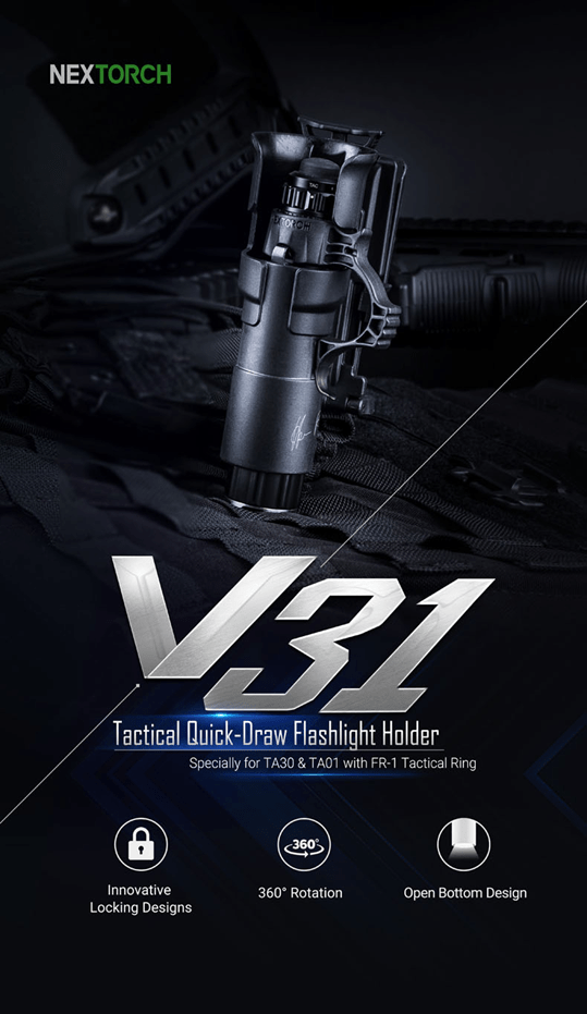 Nextorch V31 Quick Draw Flashlight Holster Molle Shop Australia